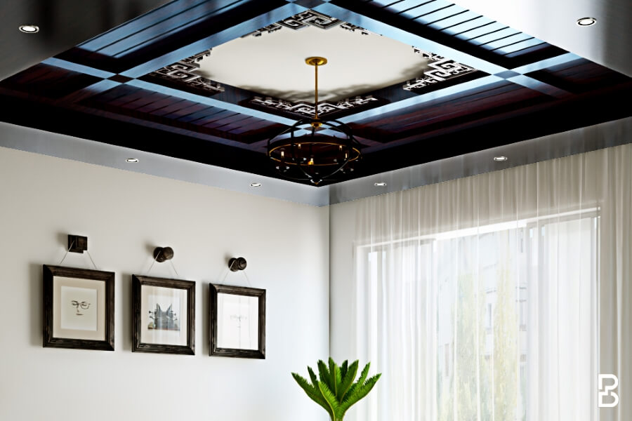 6 Designs with Wooden False Ceiling Ideas - Bonito Designs
